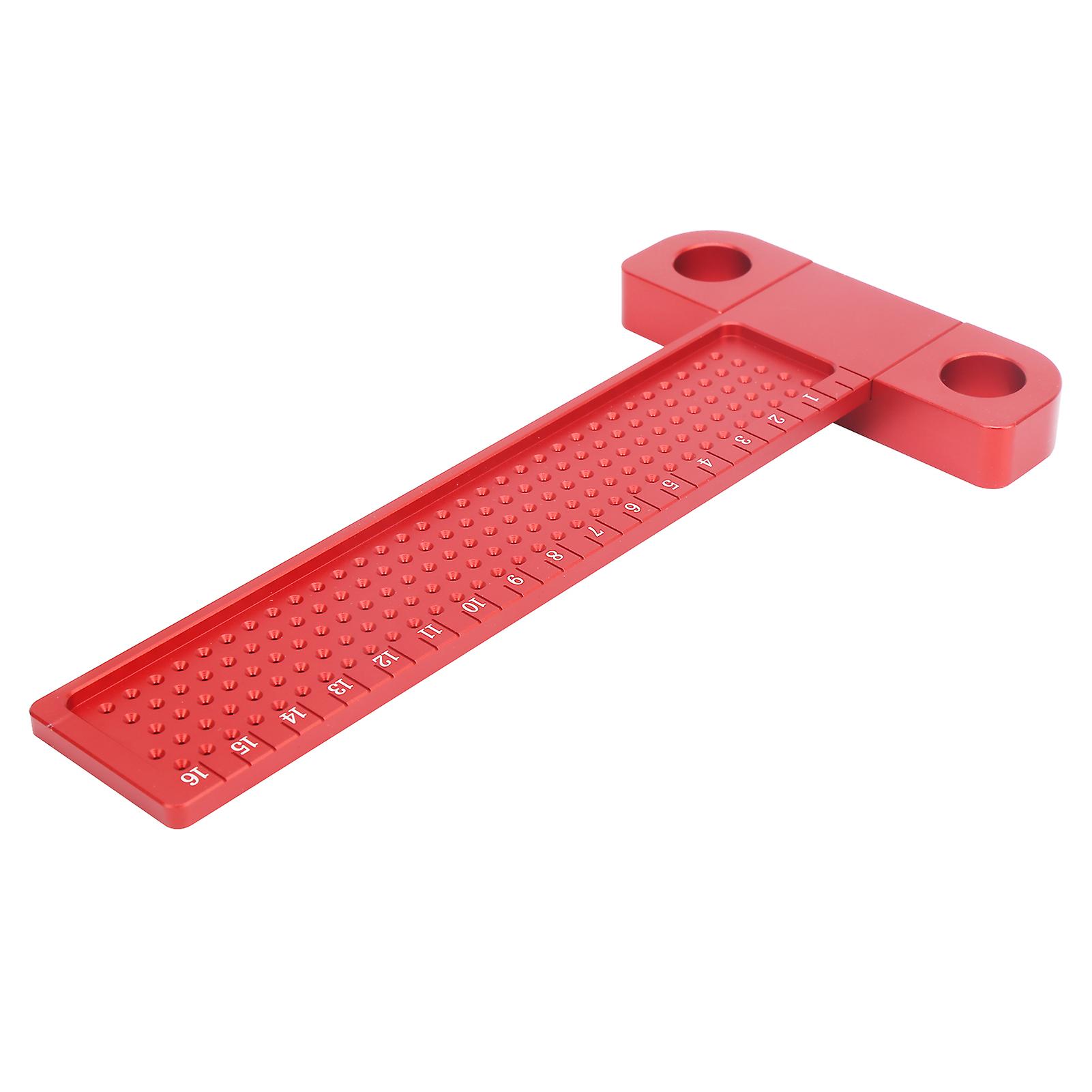 T-Type Ruler Scriber Tool for Woodworking and Carpenter: Hole & Line ...