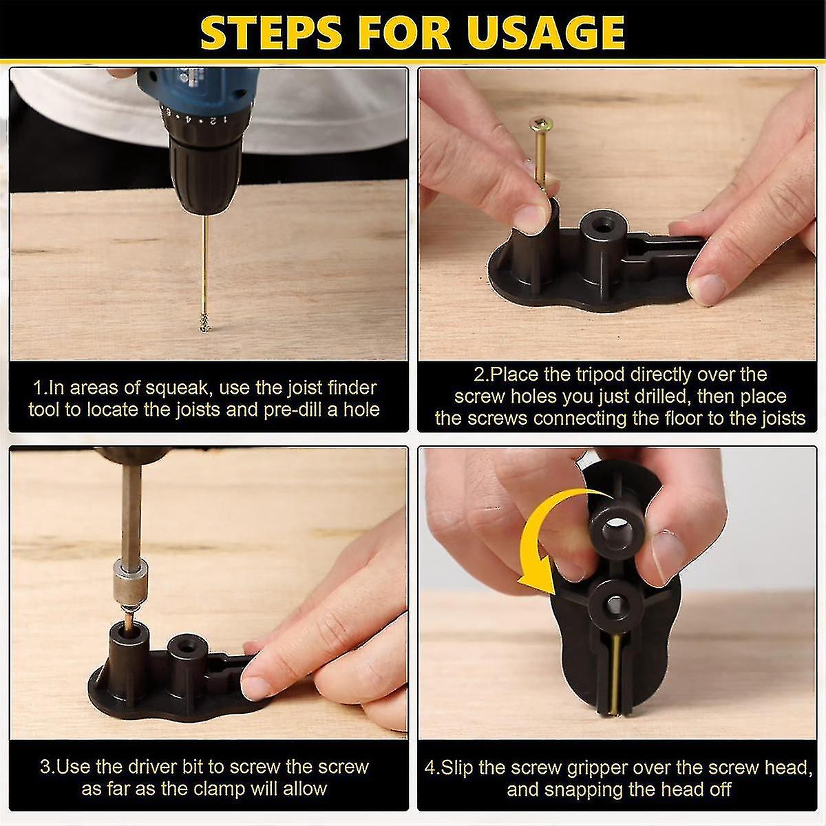 Floor Repair Kit, No More Squeaks Kit Eliminates Floor Squeaks, Fits ...