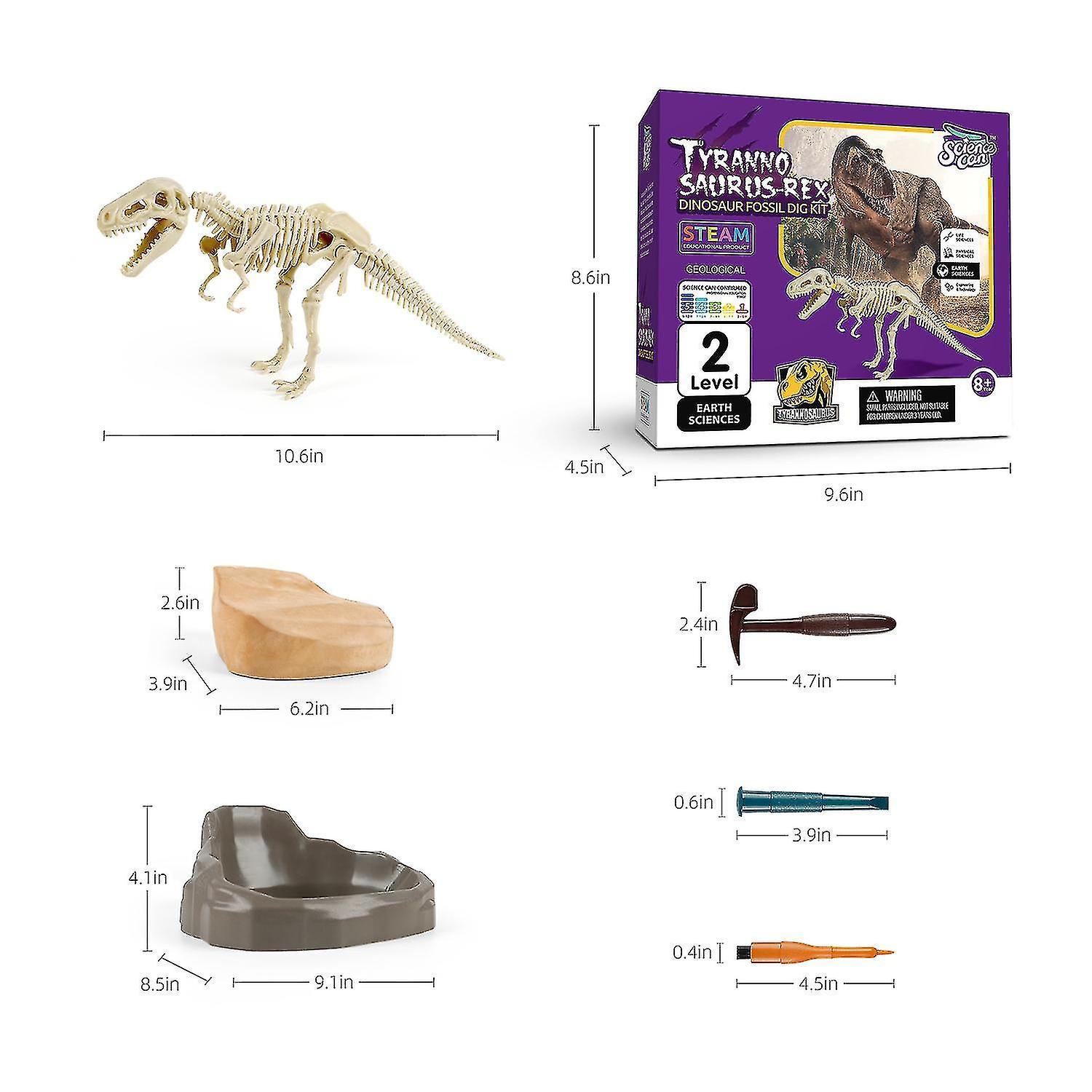 Science Can Archaeological Dinosaur Fossils Toy Dinosaur Excavation ...