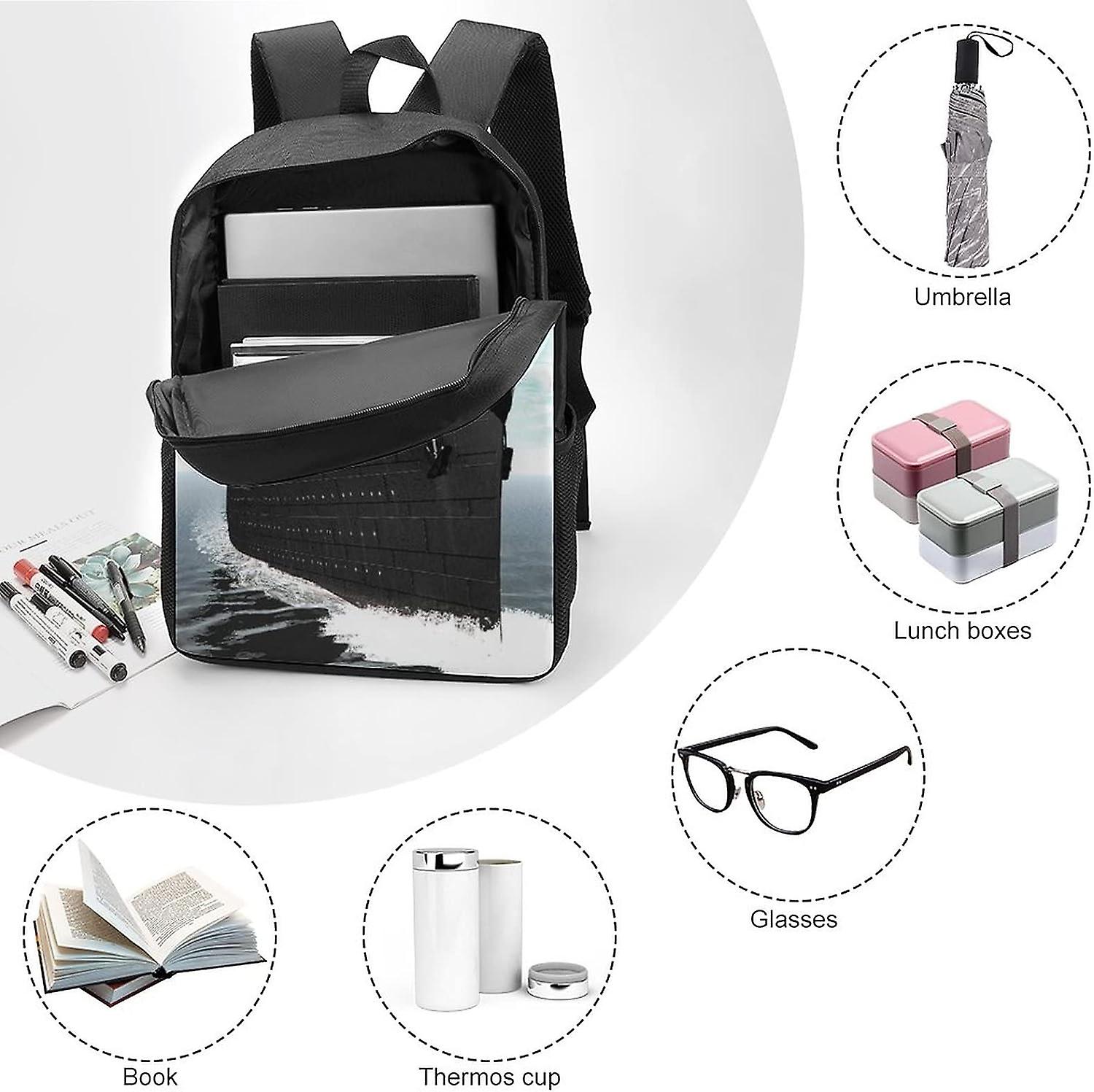 GENBAK Titanic Kids Backpack Fashion Fun Backpack Book Bag For Boys And ...