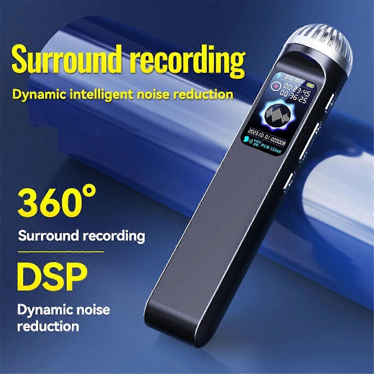 Small Activated Voice Recorder +Microphone,Professional Noise Cancel ...