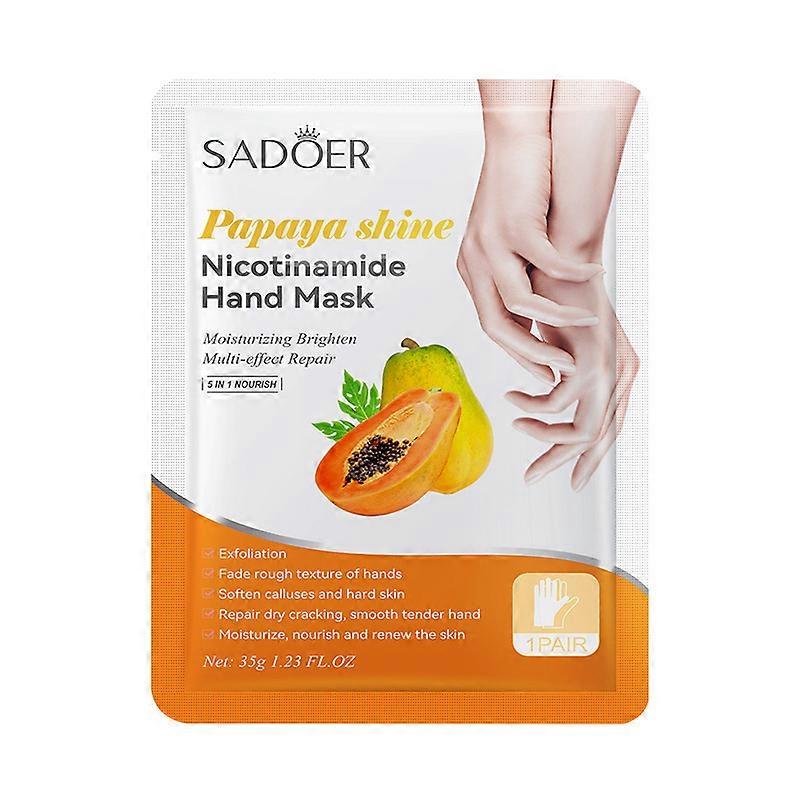 SADOER Hand Mask Rose Hydrating Goat Milk Niacinamide Hand Cream Hand ...