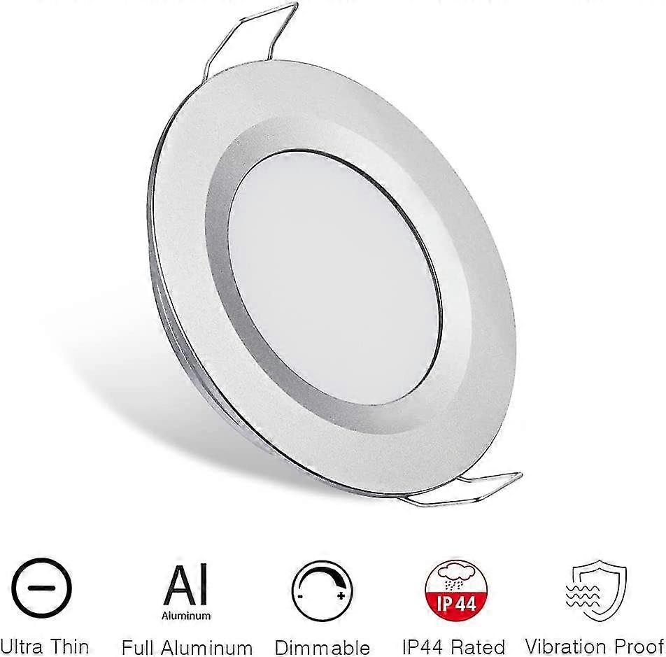 For Motorhome Boat 12V 4x LED Recessed Ceiling Lights - 3W 3200K ...