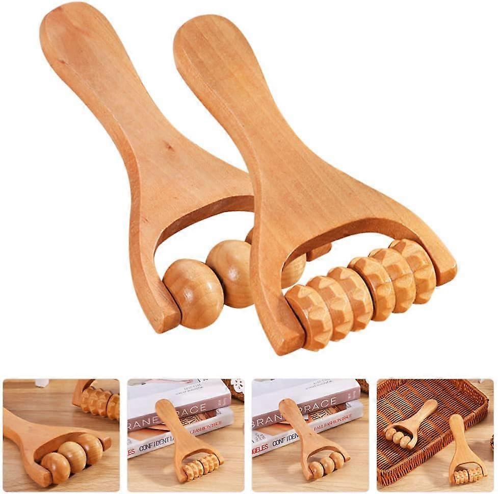 2Pcs Massage Hand Roller arm Roller Massager Leg Muscle Roller ...
