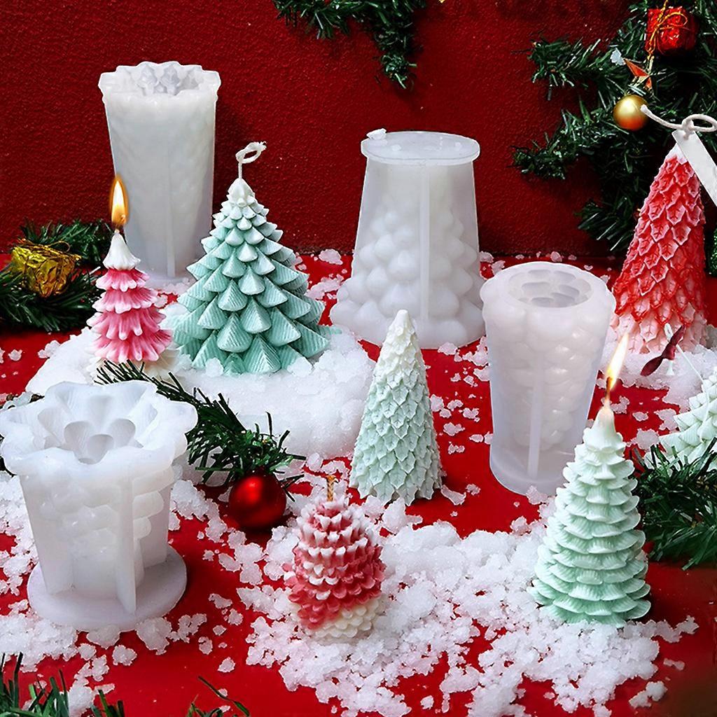 3D Luoye Christmas Tree Mold Epoxy Plaster Mold Making Soap Candle Jewelry | Fruugo UK