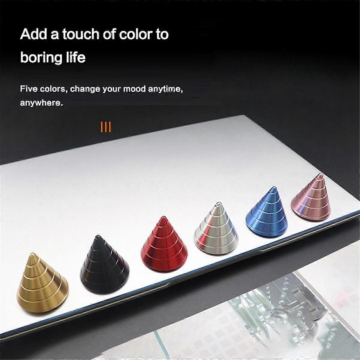 Table Fidget Toy Rotating Cone Gyroscope Office Desk Fidget Toy Optical ...