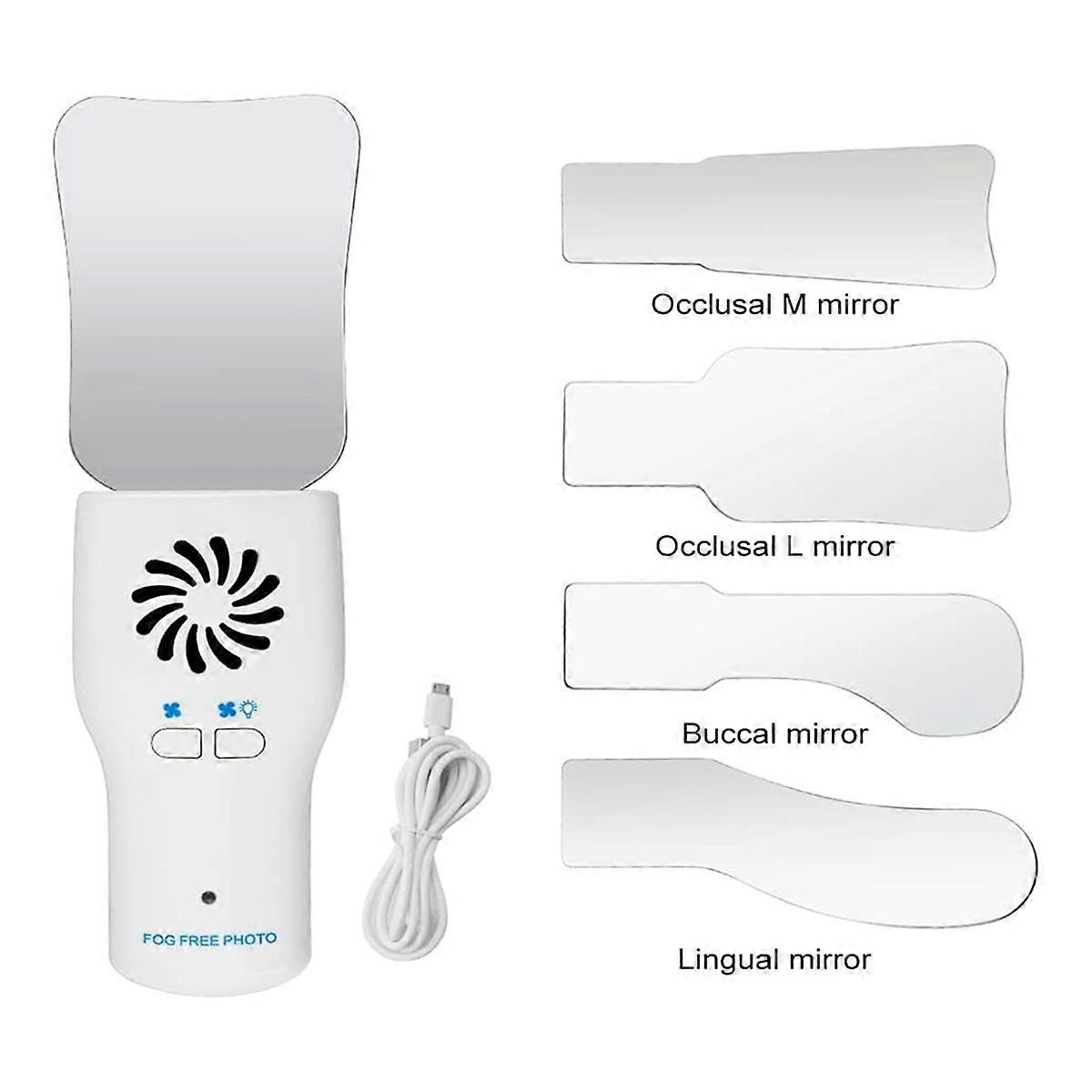 Dental Anti-Fog Mirrors Set Fog Free Intraoral Photography Stainless ...