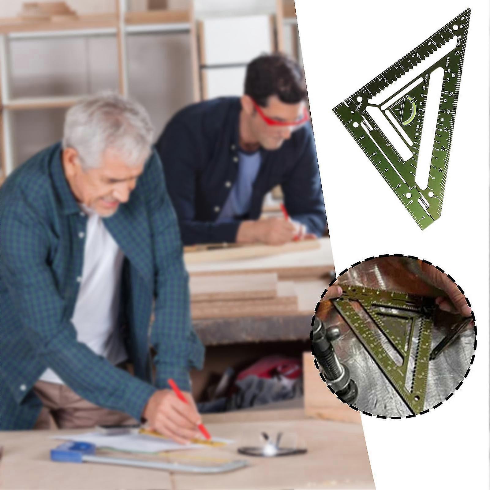 Triangles Ruler Rafter Squared Tool Set With Jig Block Universal ...