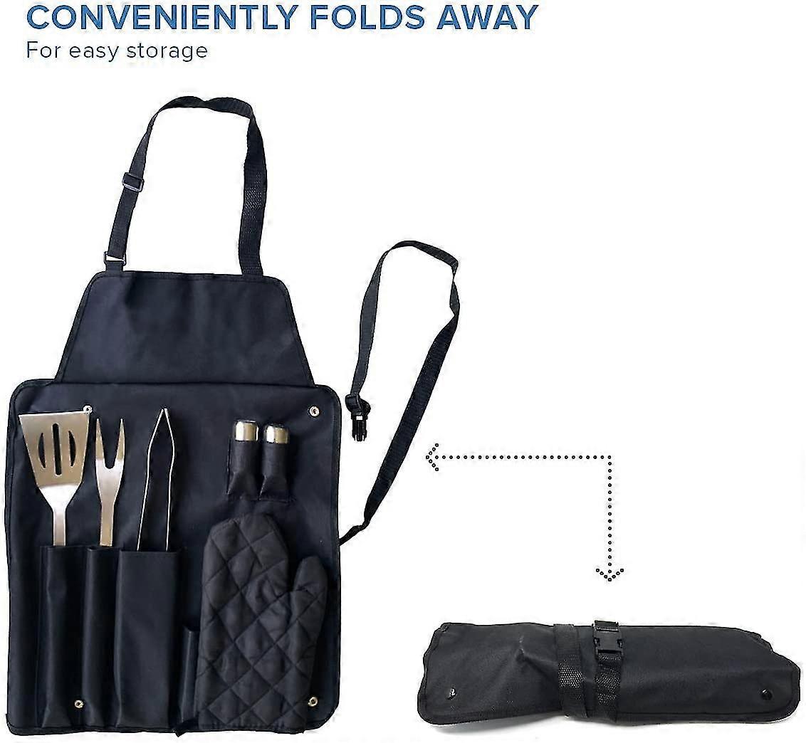7Pcs Premium Barbecue Kitchen Kit With Apron And Barbecue Accessories ...