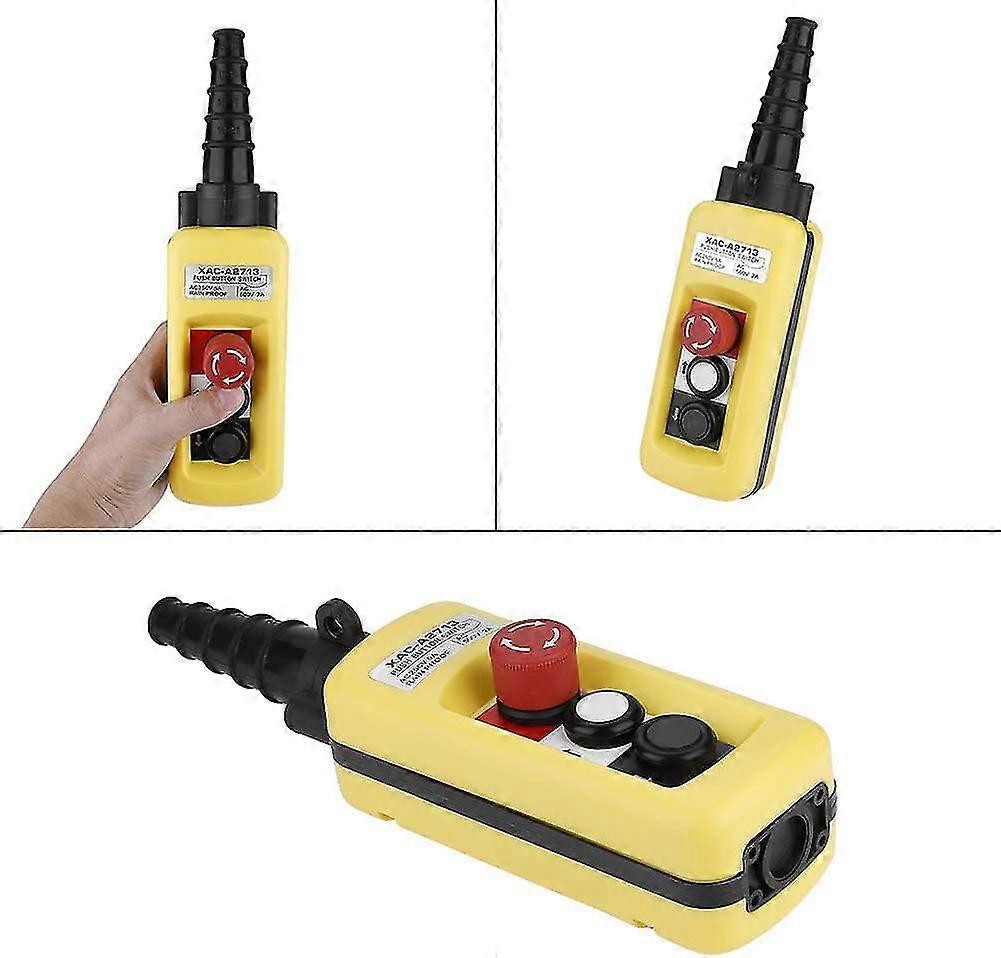 Crane Hoisting Control Switch, Xac-a2713 Suspension Hoisting Controller With Chain Crane Push ...