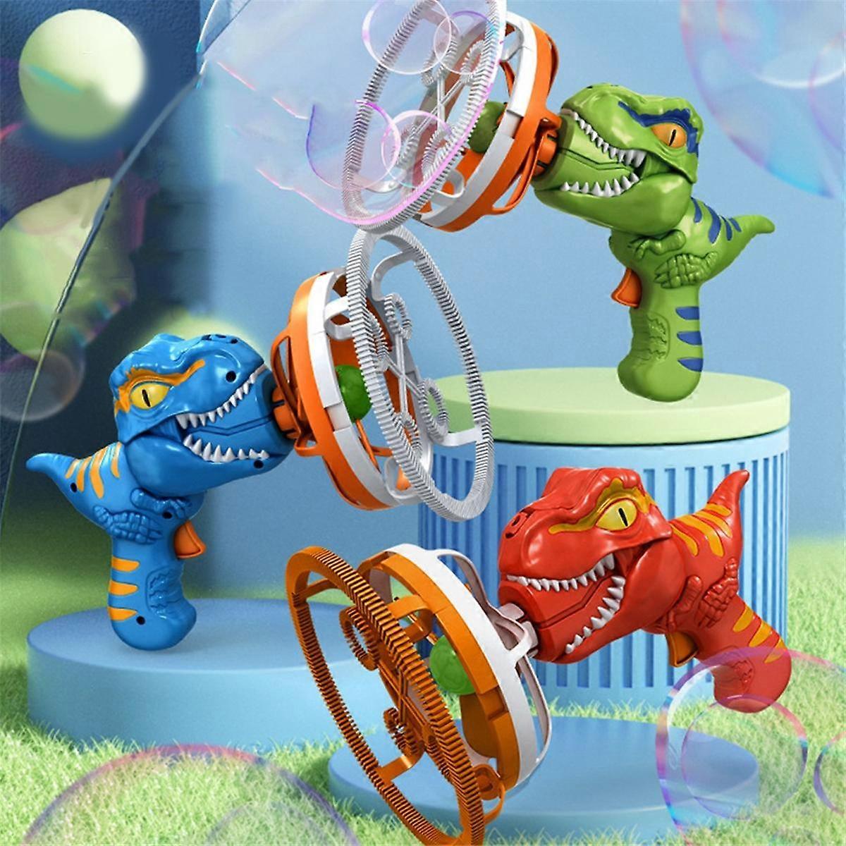 Fan Dinosaur Bubble Machine in Bubble Handheld Electric Dinosaur Bubble ...