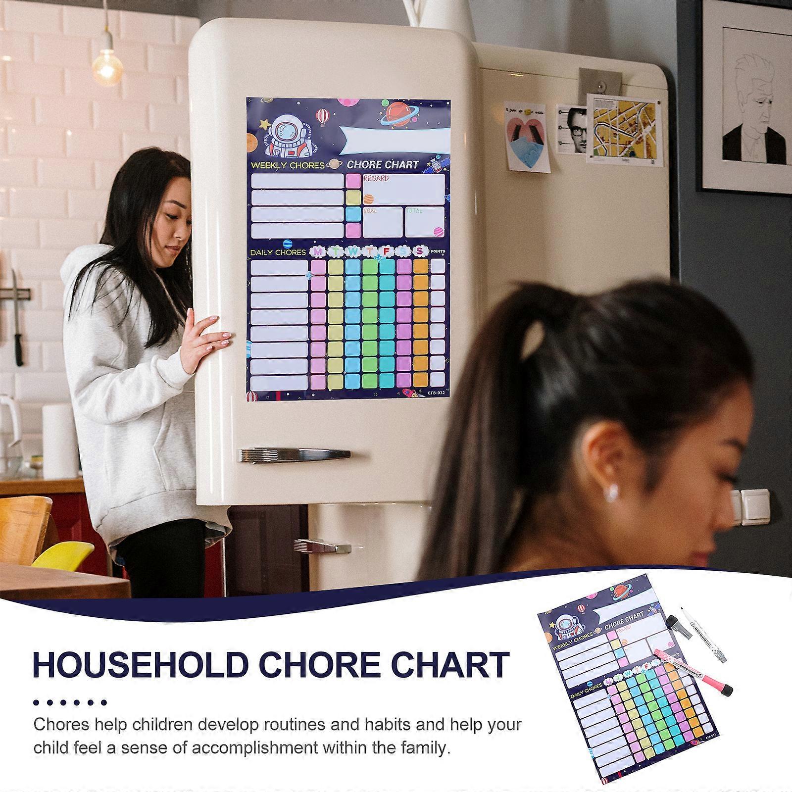 Calendar Magnets Chores Chart Kids Hanging Reward Chart Chore List ...