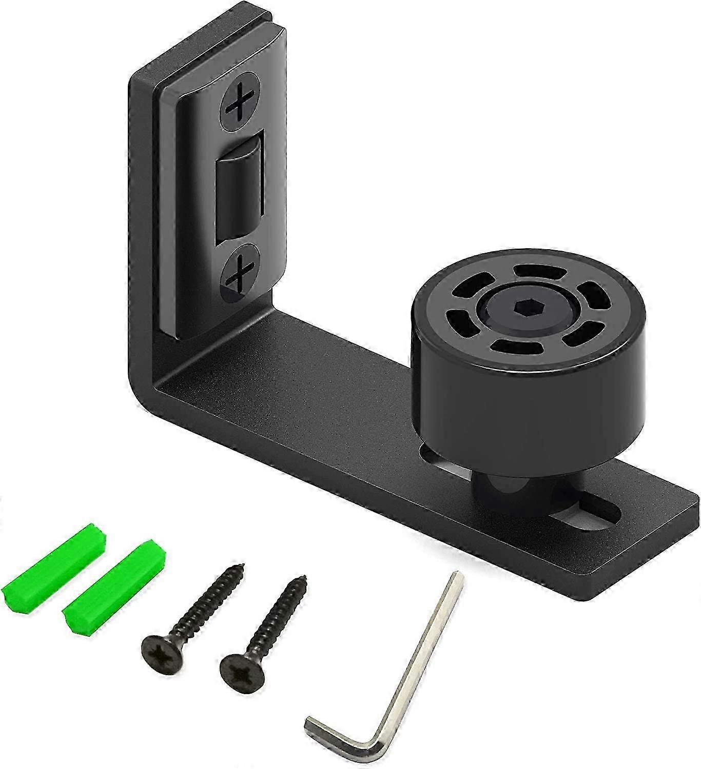 Sliding Barn Door Floor Rail Adjustable Wall Mount Bottom Dual Roller ...