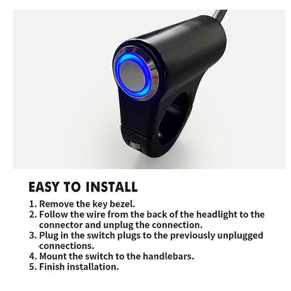 Plug &Play Blue LED Light Headlight Switch For Sur ron Surron LBX ...