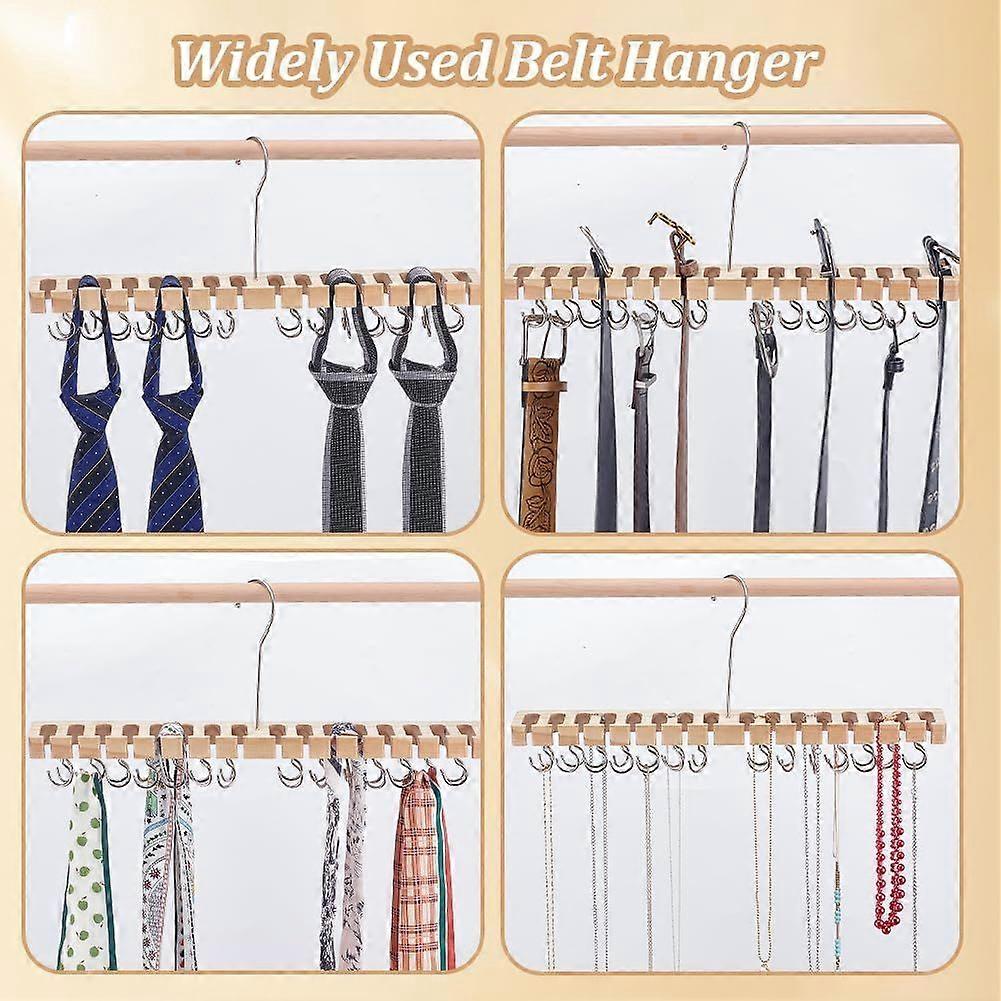 Wood Belt Storage Rack Belt Hanger for Closet Men Belt Tie Sock Storage ...