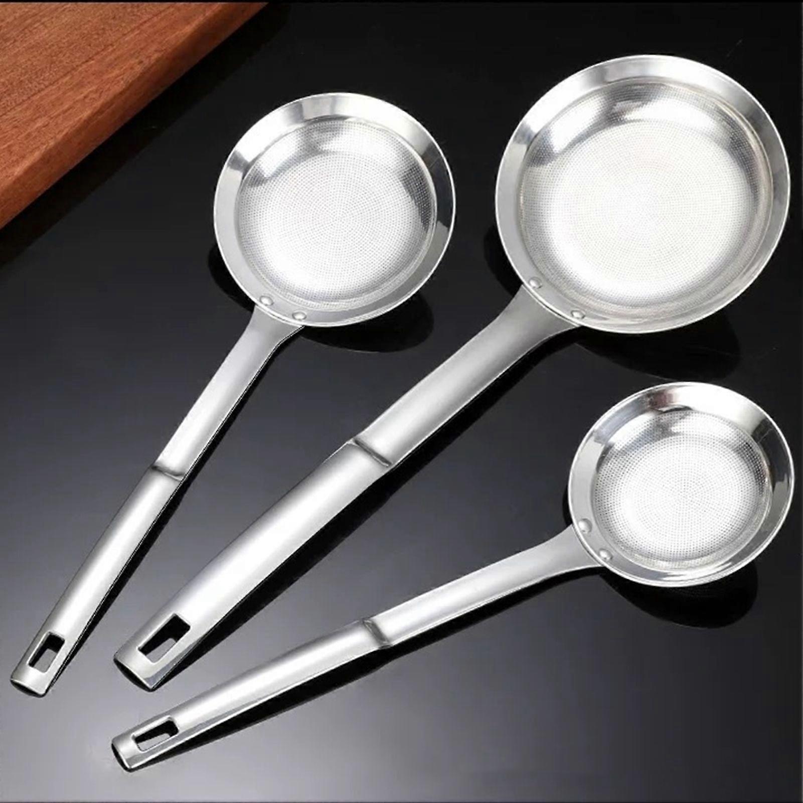 Hot Pot Fat Skimmer Spoon Stainless Steel Fine Mesh Strainer Foam ...