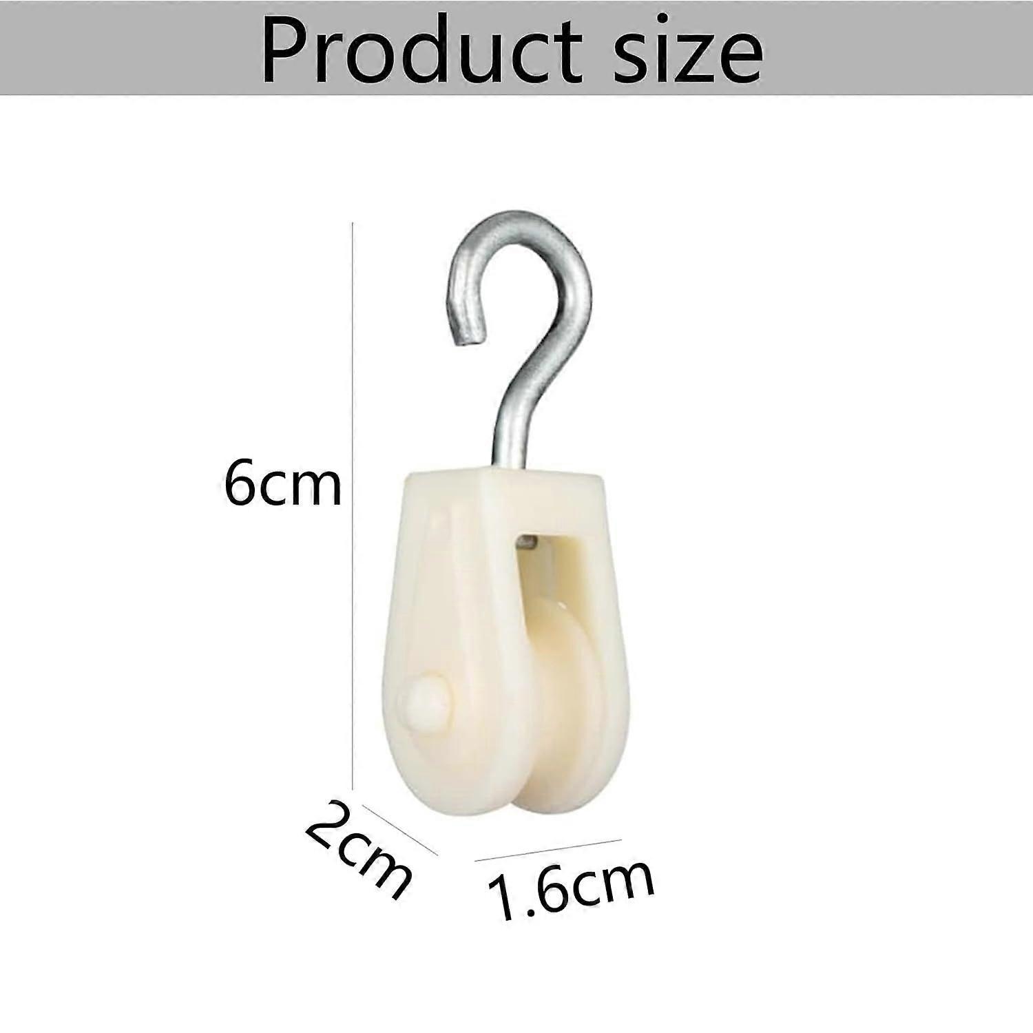 10 PCS Nylon Pulley, Small Pulleys, Plastic Single Sheave Lifting Rope ...
