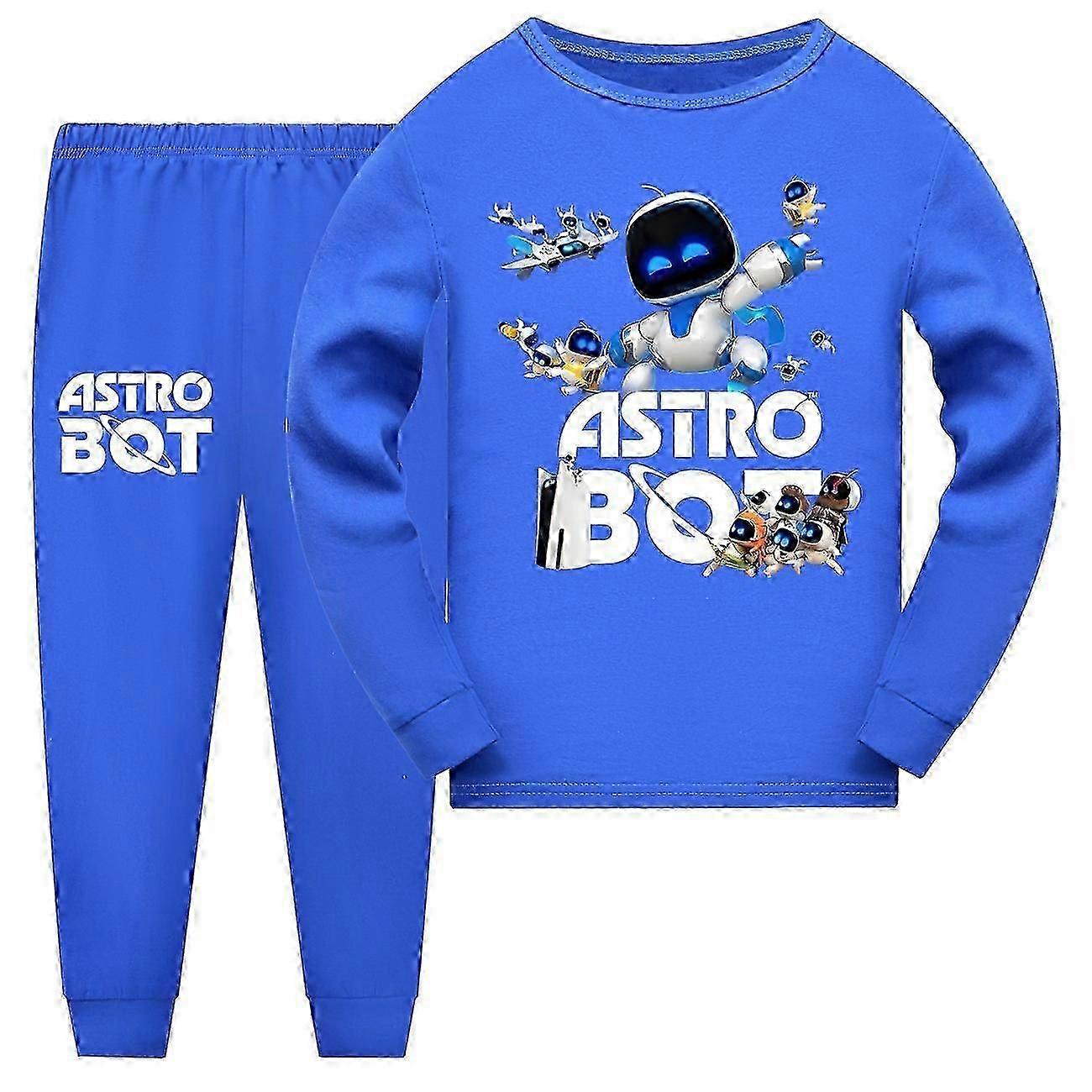 Astro Bot Pajamas Cute Cartoon Game Character Print Long Sleeve Men's ...