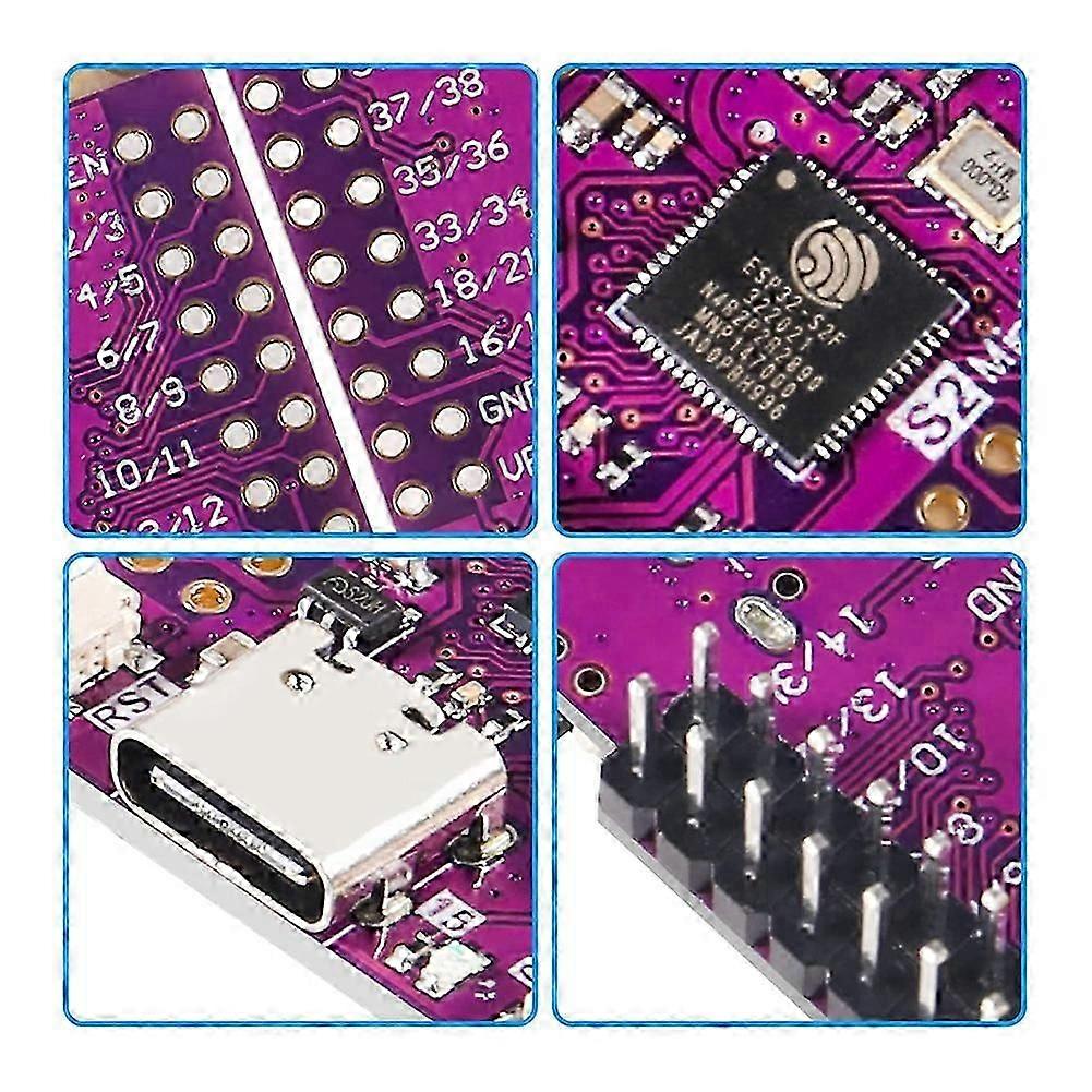 4Pcs ESP32 S2 Mini V1.0.0 WiFi IOT Board Based ESP32-S2FN4R2 ESP32-S2 ...
