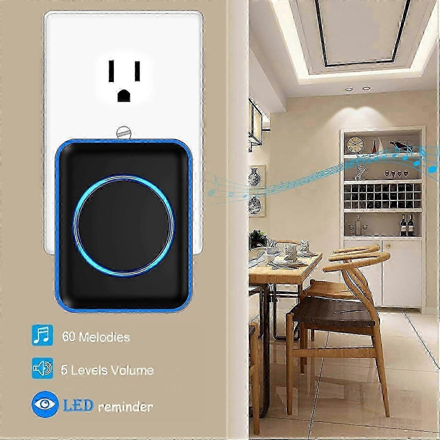 Caregiver Pager, FullHouse Wireless Call Button 1000 Feet, SOS Alert ...