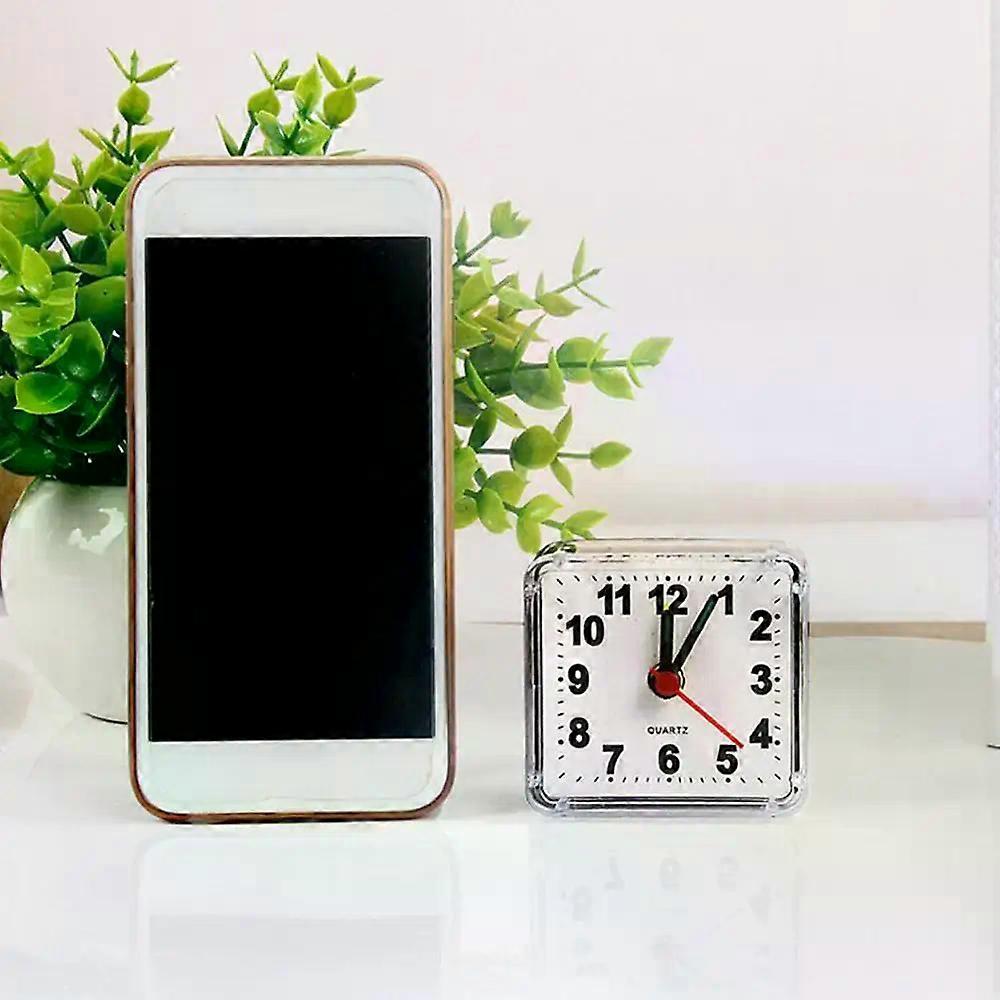 Silent Alarm Fashion Classic Square Quartz Movement Battery Mechanical ...