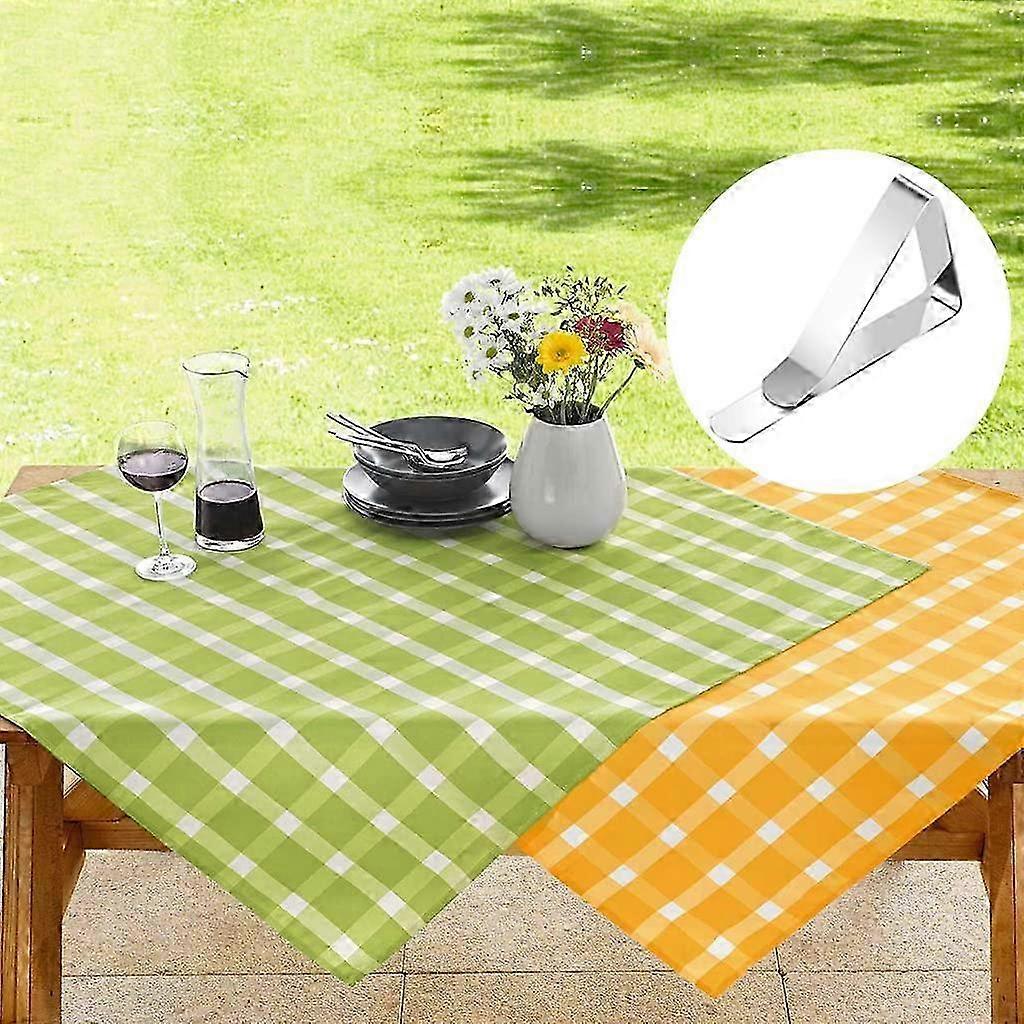8pcs Stainless Steel Table Cloth Clips for Outdoor Events, Weddings ...