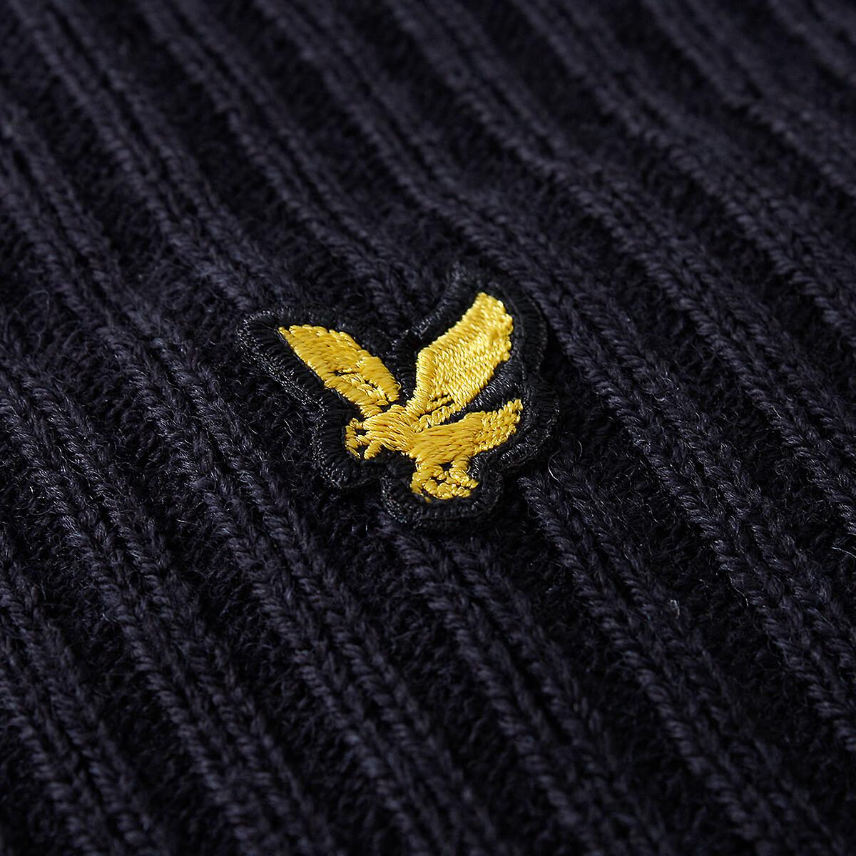 Lyle & Scott Mens Knitted Ribbed Classic Cosy Warm Winter Beanie Hat ...