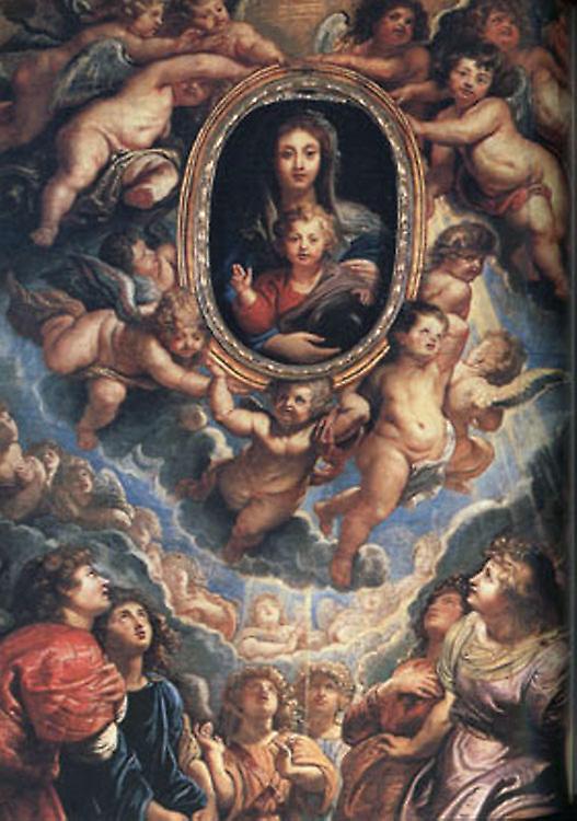 The Virgin and Child Adored by Angels, Peter Paul Rubens, 60x40 cm ...