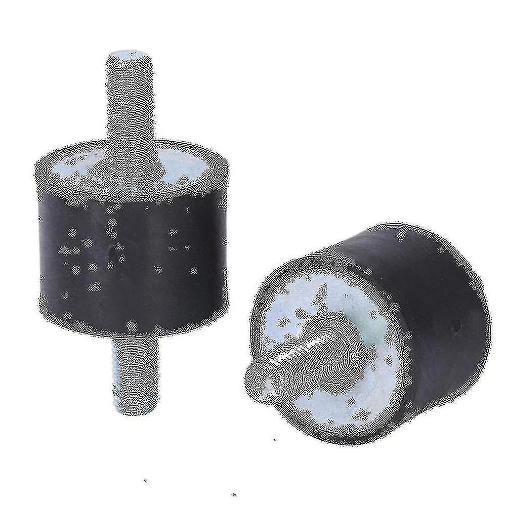 4 Pieces M10 Rubber Double External Thread Rubber Anti-vibration ...