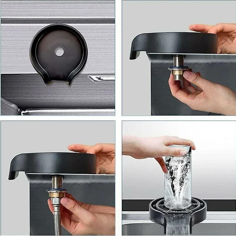 Monoblock Sink Glass Washer, Kitchen Sink Glass Washer, Espresso ...