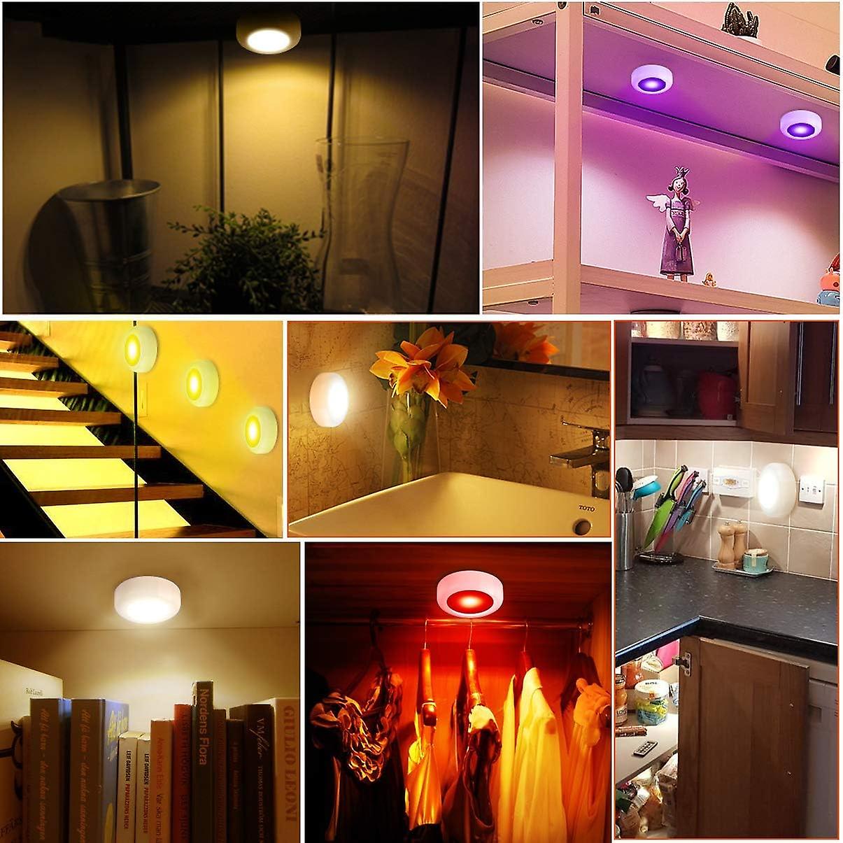 Under Cabinet Lighting Kitchen Spot LED Wireless Cupboard Lamp with ...