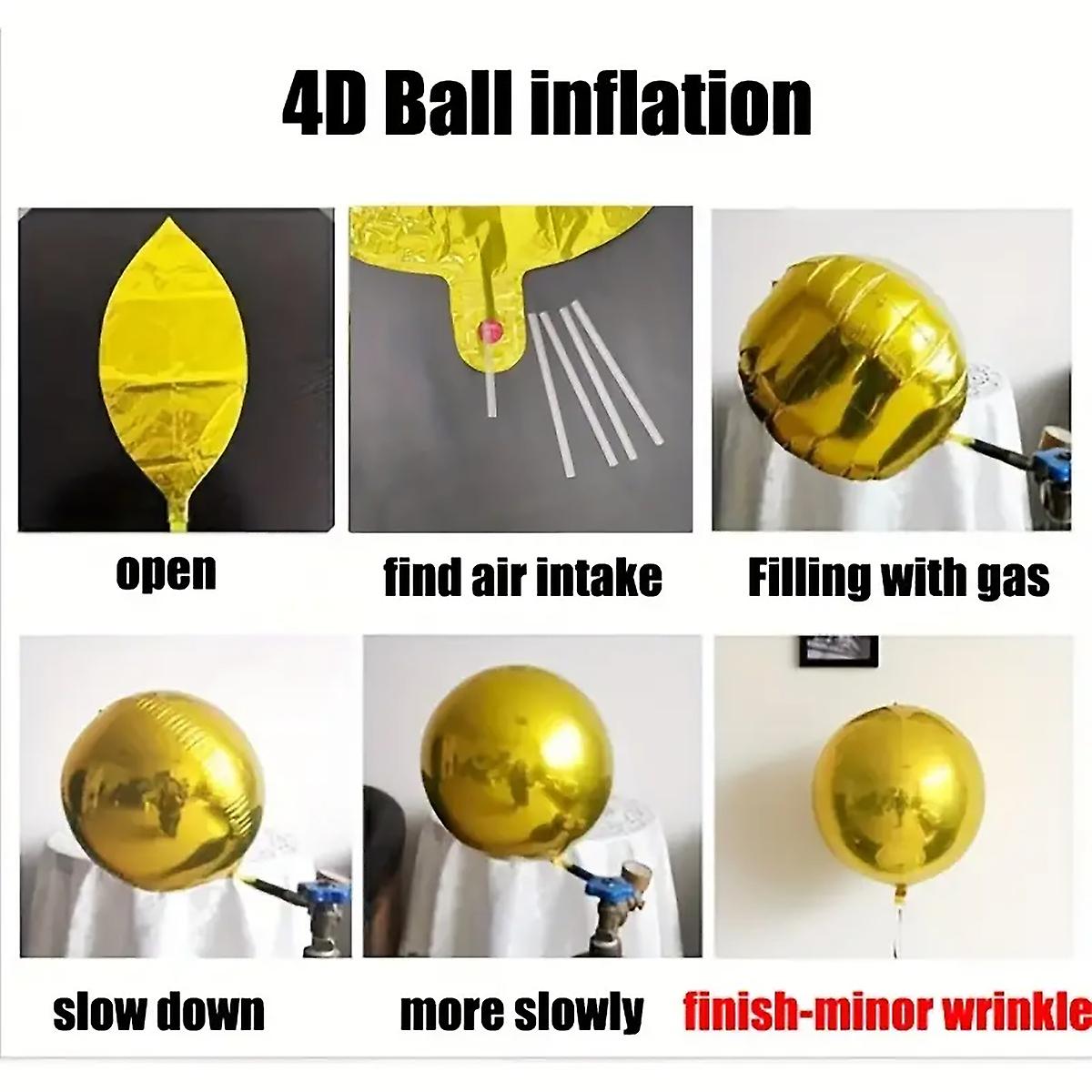 4D Sphere 32 Inch Metal Mirror Effect Decorative Balloon For ...