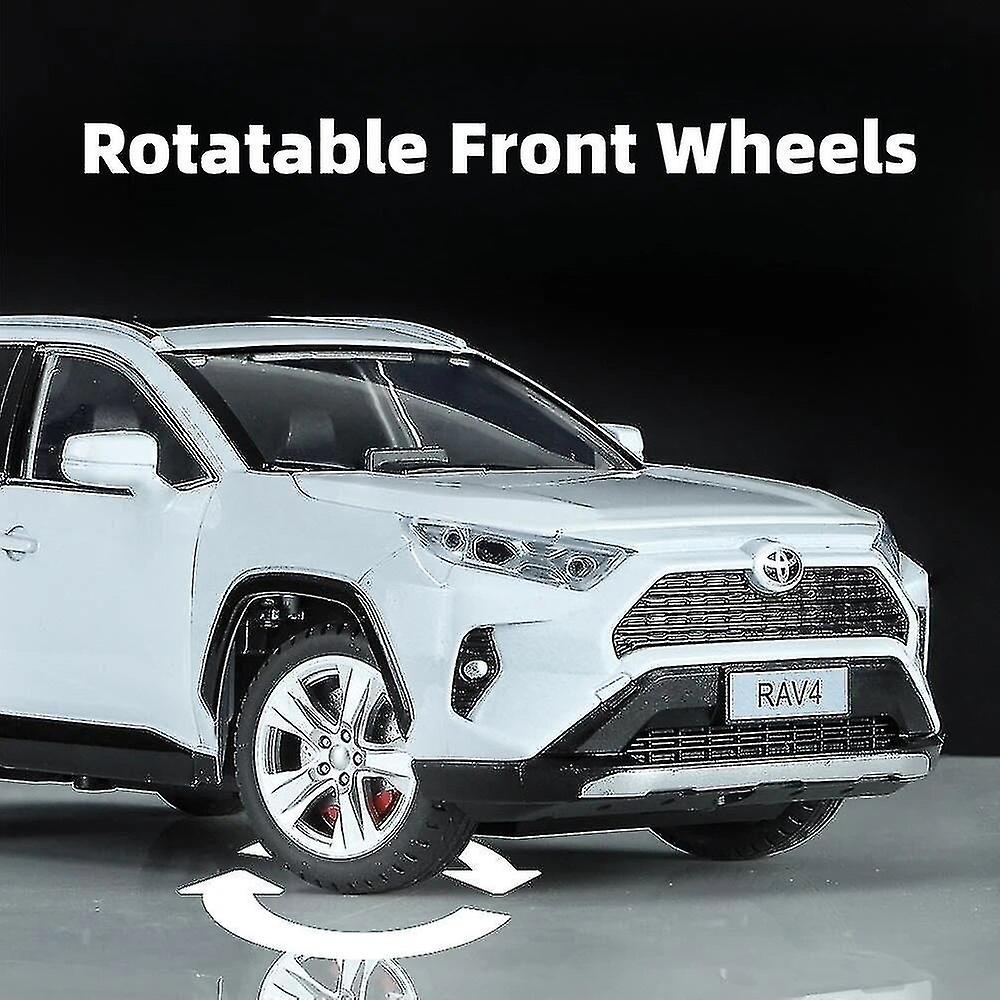 1/24 Toyota Rav4 Suv Sport Diecast Alloy Miniature Toy Car Model Remote ...