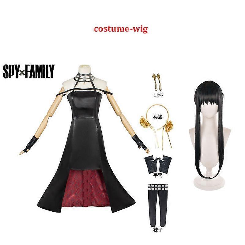 Anime Spyxfamily Cosplay Yor Forger Cosplay Costume Wig Weapon Red ...