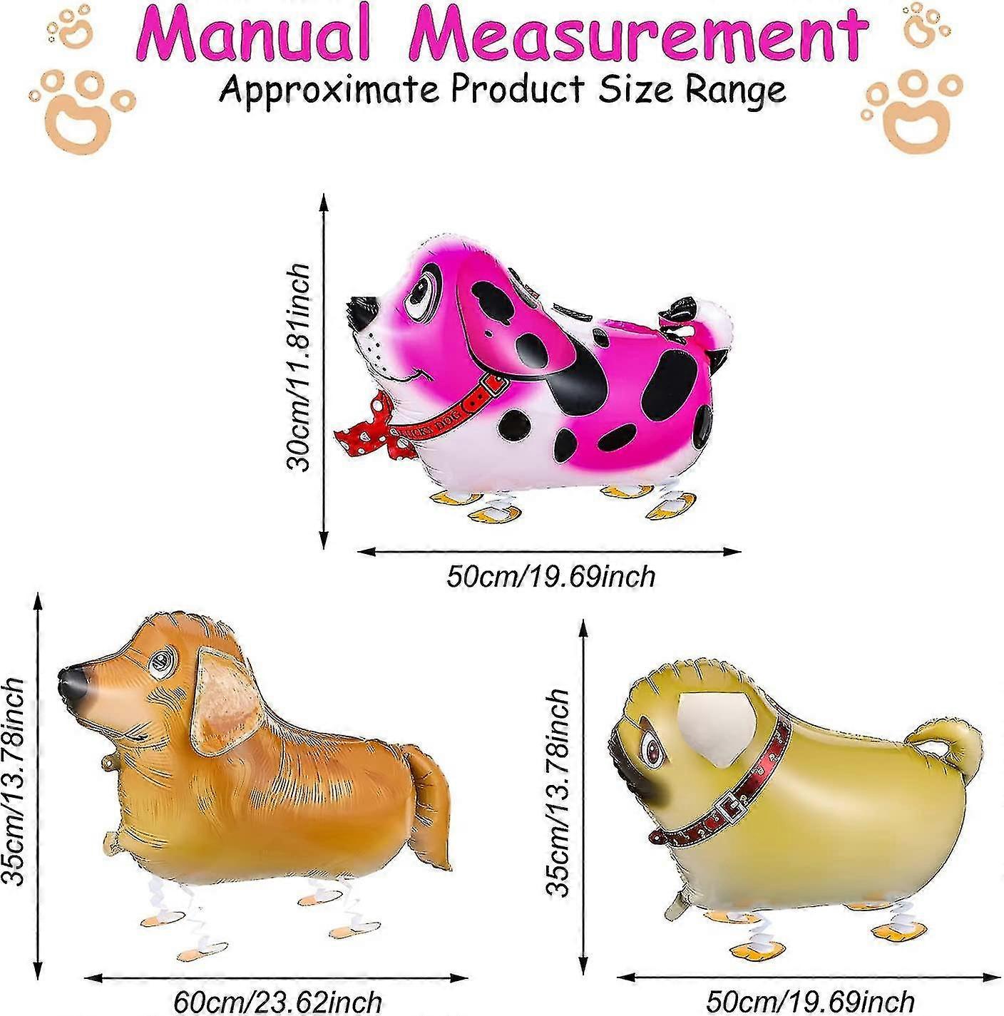 10 Pack Walking Animal Balloons Cute Pet Dog Balloons Birthday Party ...