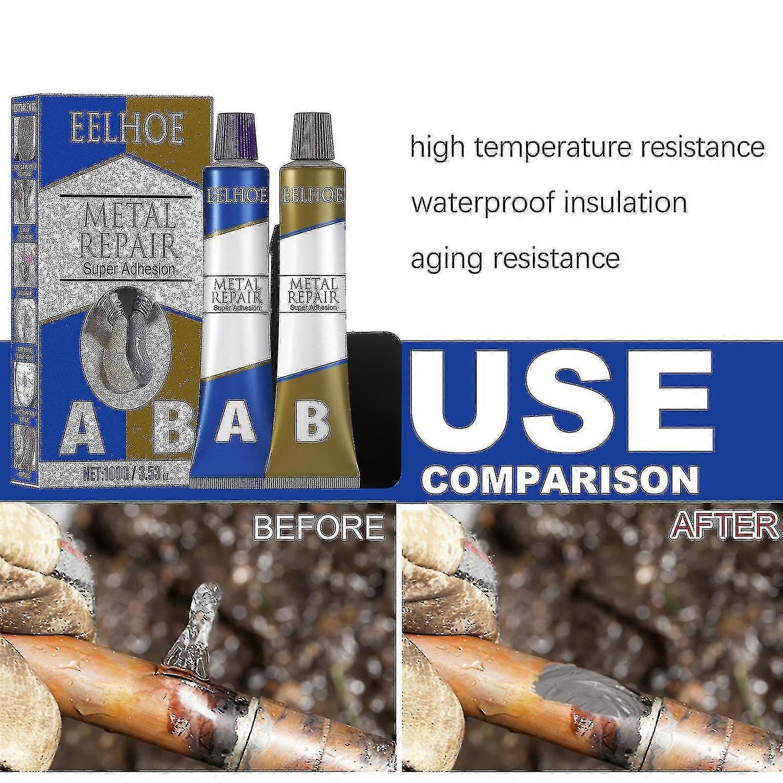 Casting Glue Cast Iron Sealant, Defect Repair Casting Glue - Waterproof ...