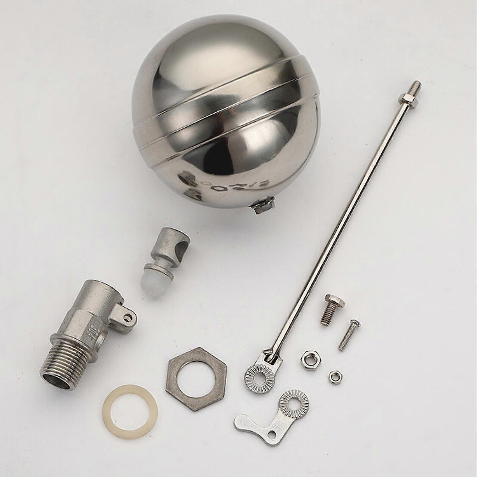 DN15 1/2" Stainless Steel Water Ball Float Ball Adjustable Float Valve ...