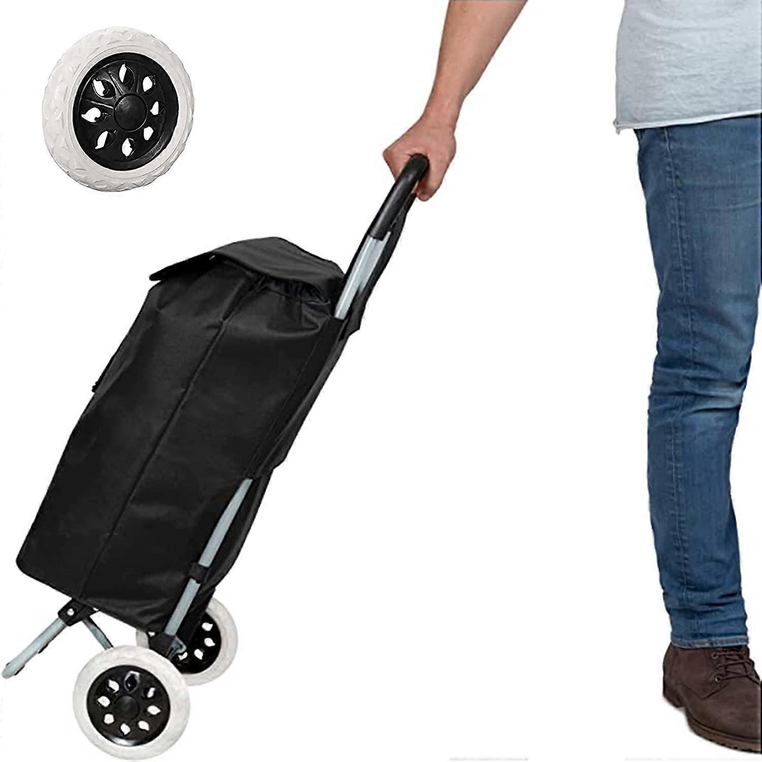 Pieces Replacement Rubber Shopping Cart Wheels, Plastic Trolley Wheels ...