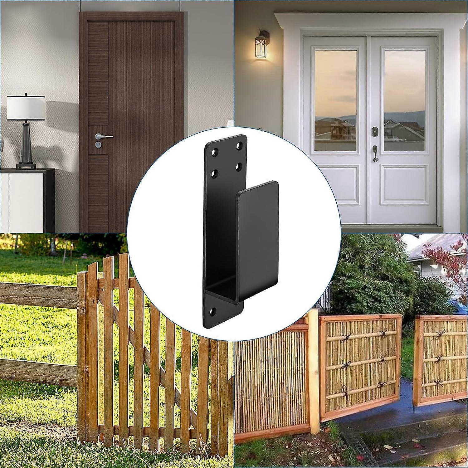 2PCS Barricade Bracket, Metal Corner Safety Door Lock Bracket for ...