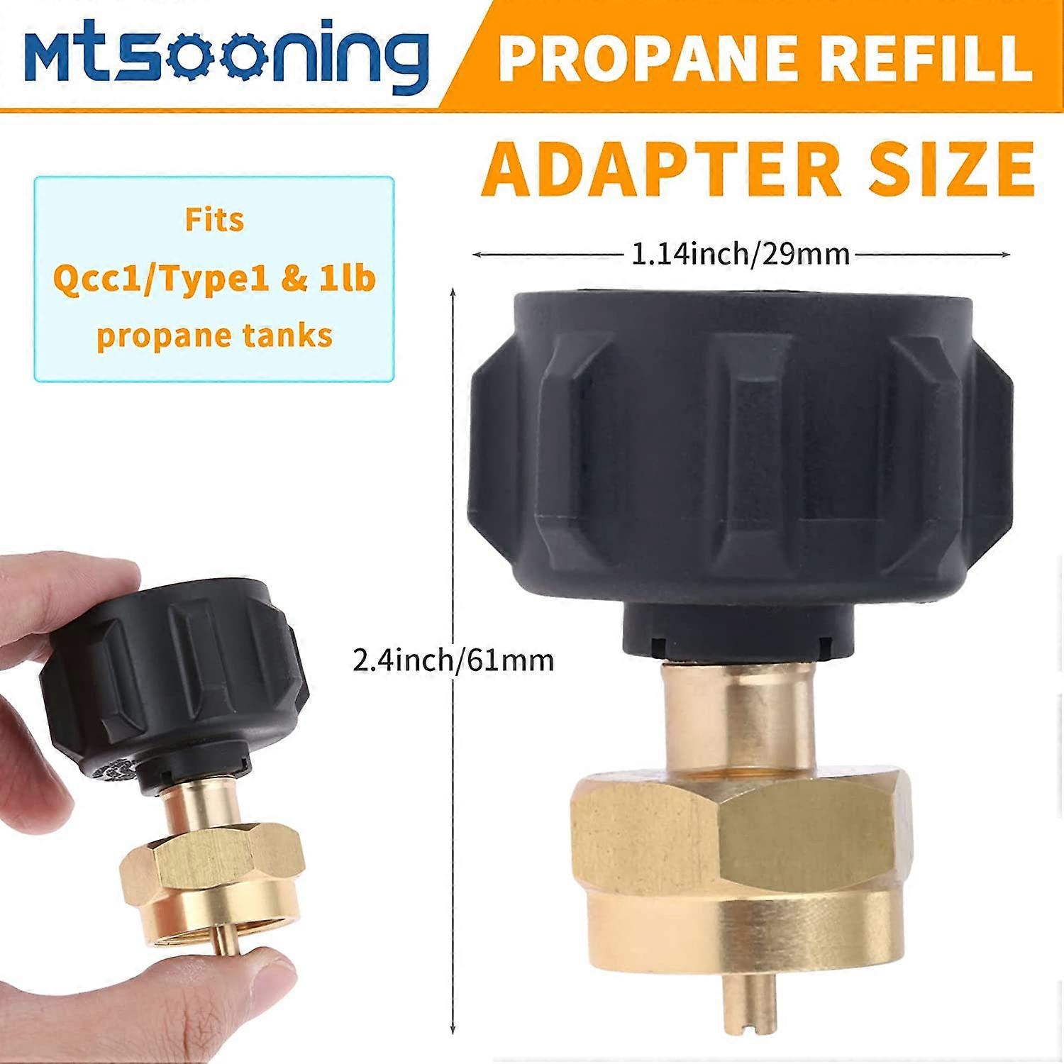 Refill adapter for 0.5 kg propane tanks QCC1 propane refill adapter for ...