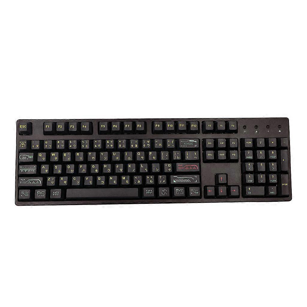 Cherry Profile Keycaps PBT 5 Face Dye-Sub 128 Keys Full Set 1.5U 1.75U ...