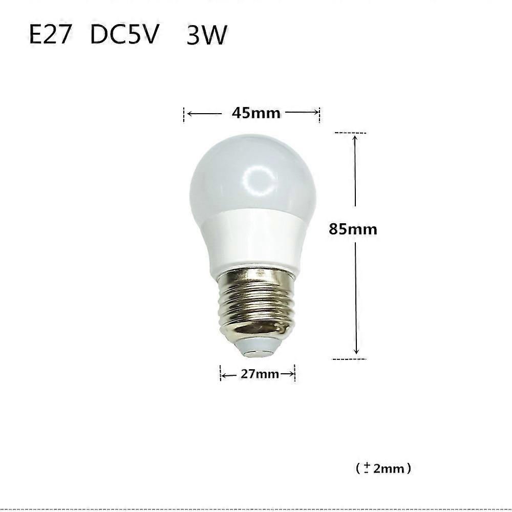 DC 5v E27 led bulb AC6V e27 DC45V LED bulb E27 Low voltage bulb USB ...