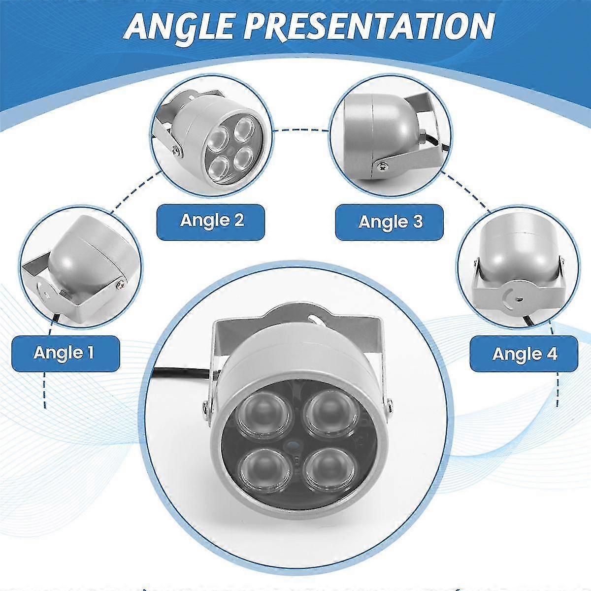 4 Array Leds Infrared Waterproof Night Vision Ir Illuminator Light Fill ...