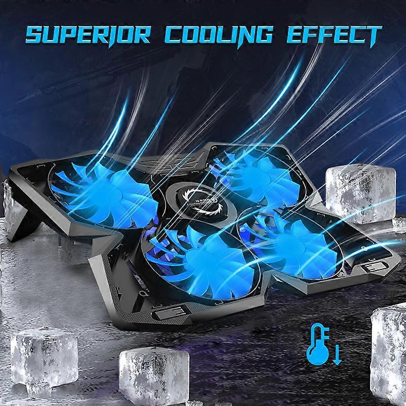 Laptop Cooler Laptop Cooling Pad Notebook Gaming Cooler Stand with Four ...