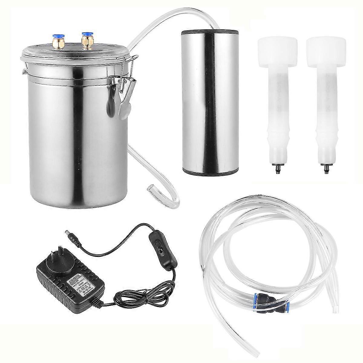 2l Electric Milking Machine Goat Sheep Stainless Steel Bucket Suction ...