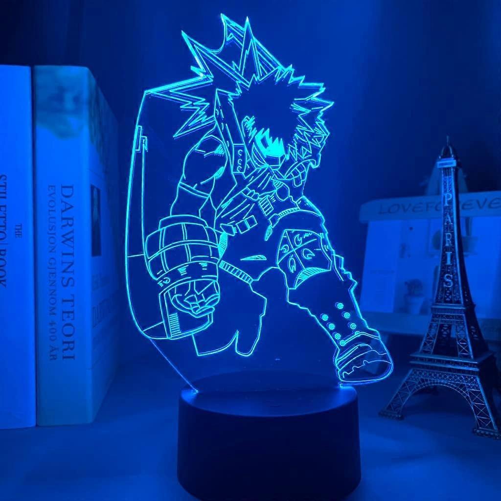 3D Lamp Anime My Hero Academia Katsuki Bakugo Lamp for Bedroom ...