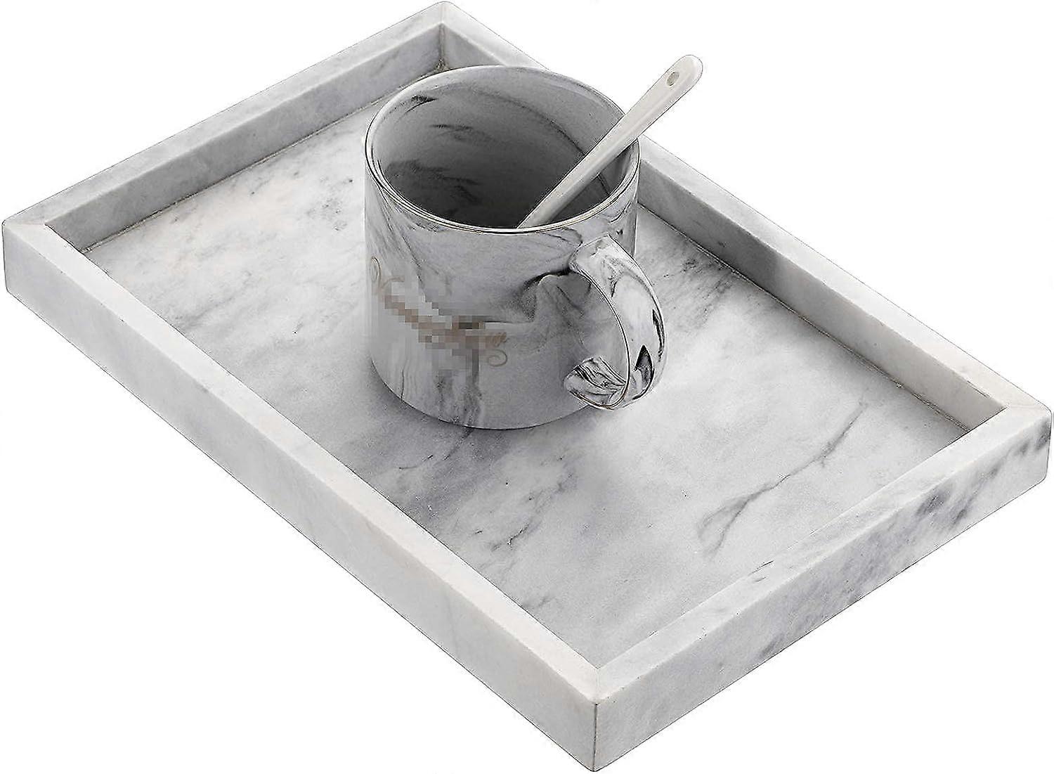 Natural Marble Stone Serving Tray Coffee Table Tray, Rectangle Jewelry ...