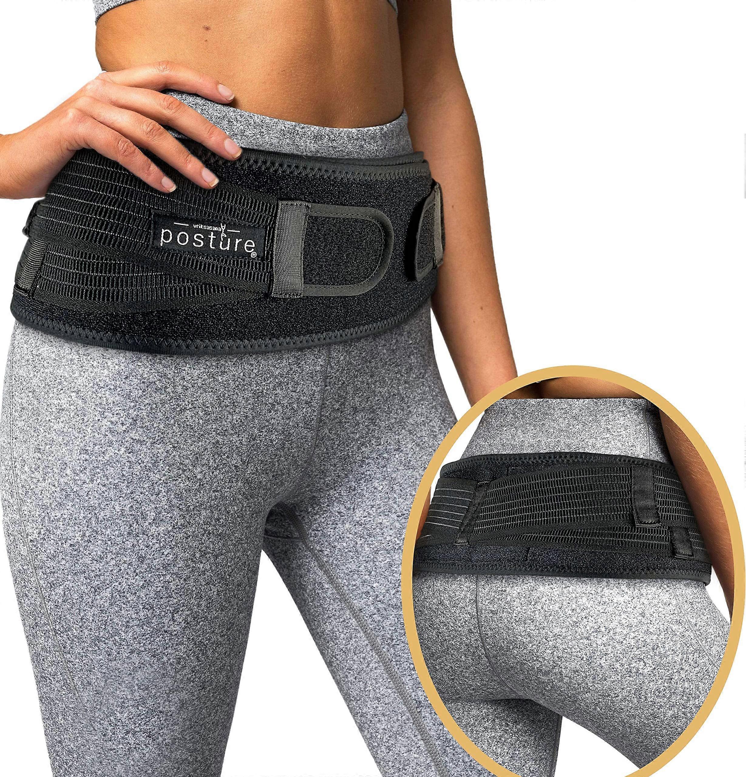 Unisex Sacroiliac Waist Belt Relieves Sciatica, Pelvis, Lower Back, Leg ...