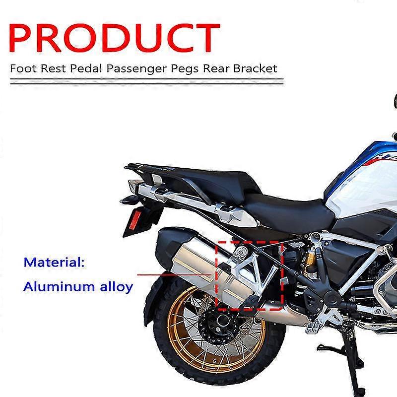 R1200gs R1250gs Foot Rest Pedal Passenger Pegs Rear Bracket Footrest ...