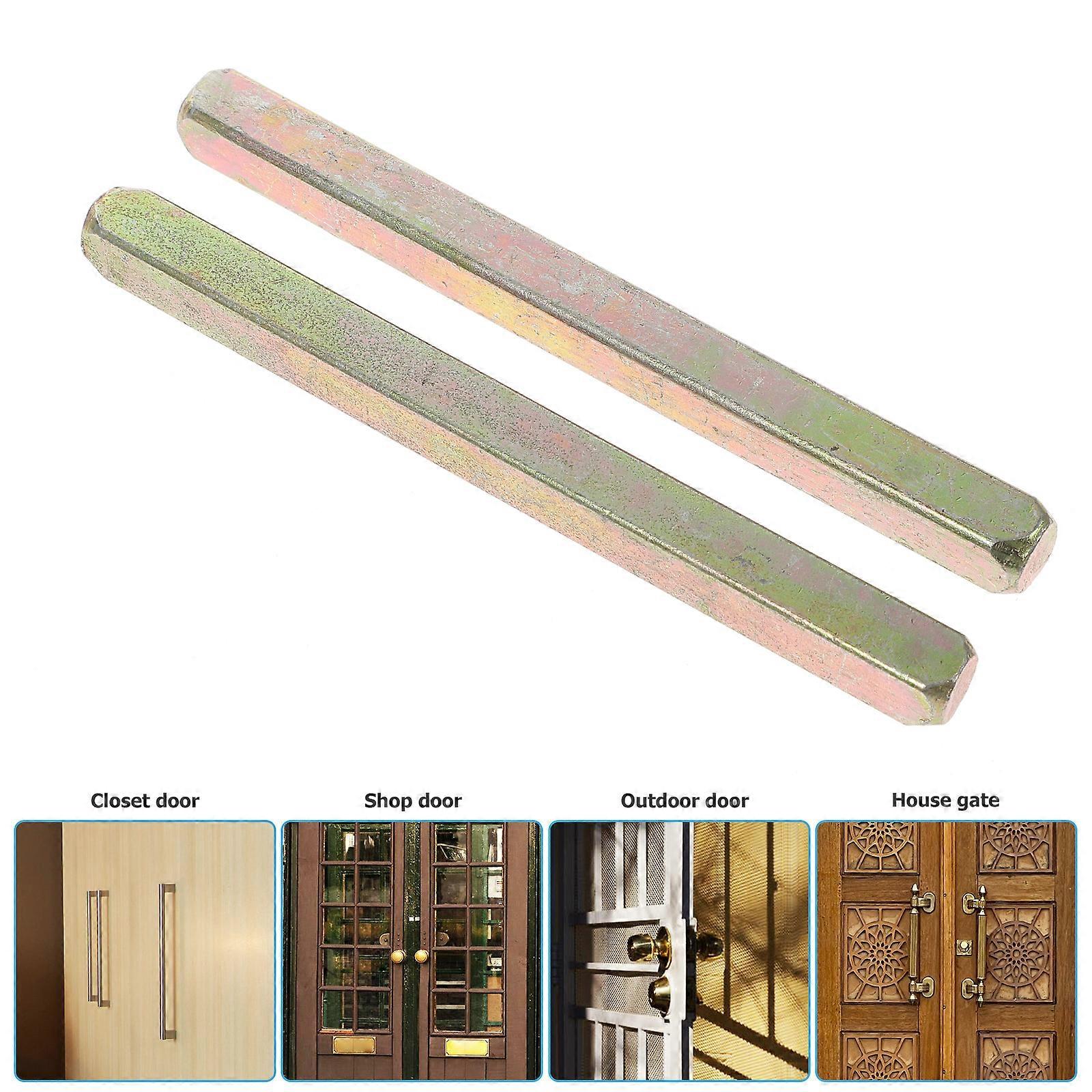 2pcs Old Door Knob Replacement Door Spindle Bar 100mm Antique Square ...